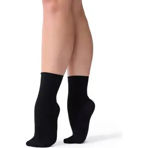 CAPEZIO Ribbed Sock Black