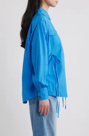 DAMSON MADDER Lux Asymmetrical Organic Cotton Shirt
