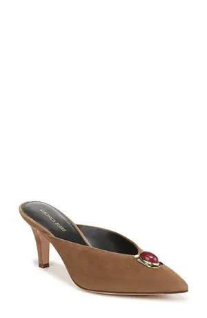 Veronica Beard Rochelle Pointed Toe Mule - Chestnut