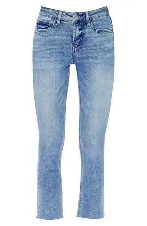 BAYEAS Raw Hem Crop Skinny Jeans