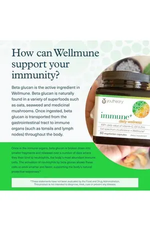YOUTHEORY Immune Plus Daily Wellness Vegetarian Supplement 60 Veg Caps