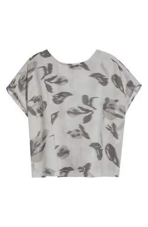 Emporio Armani Crisscross Back Linen Top