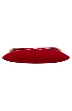 Altuzarra Medallion Velveteen Envelope Clutch - Grenadine
