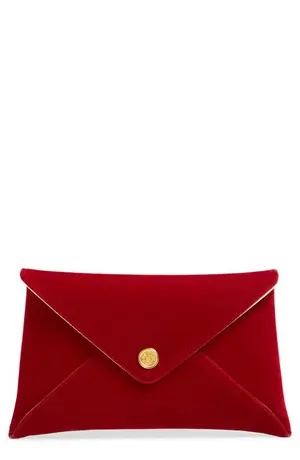 ALTUZARRA Medallion Velveteen Envelope Clutch