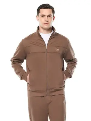 SERGIO TACCHINI Lineo Track Jacket - Chocolate Chip