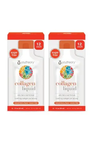 YOUTHEORY Collagen Liquid Berry Flavor Single Serving 2 Packets - None