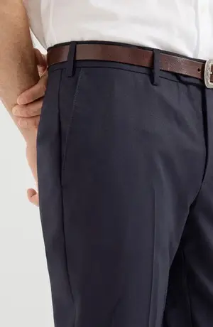 Brunello Cucinelli Virgin Wool Flannel Trousers
