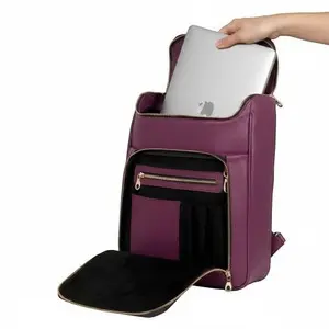 LUIS STEVEN Medium Laptop Pack - Burgundy