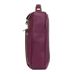 LUIS STEVEN Medium Laptop Pack - Burgundy