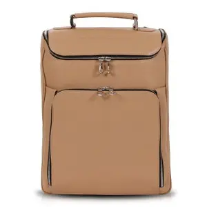 LUIS STEVEN Medium Leather Laptop Pack - Sand