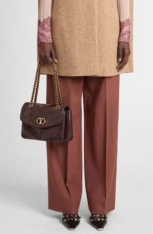 Valentino Garavani Djuna Medium Leather Shoulder Bag
