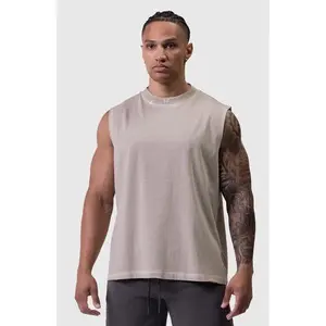 ASRV Tech Essential Relaxed Cutoff Tank - Faded Chai