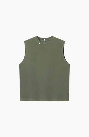 ASRV Tech Essential Relaxed Cutoff Tank - Faded Olive