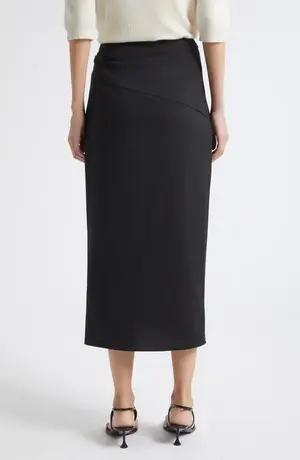 Marella Zampa Virgin Wool Midi Skirt