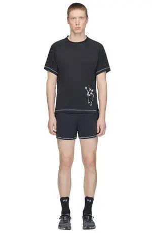 Y3 Graphic Performance Running Shorts