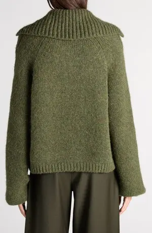 Moncler Alpaca Blend Zip Cardigan