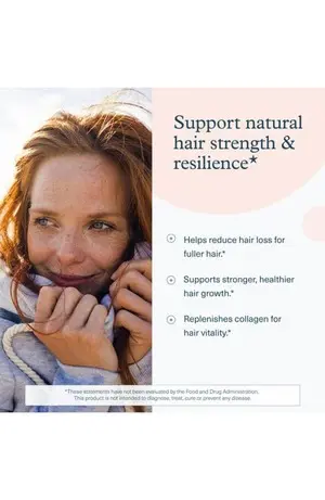 YOUTHEORY Hair Collagen Keratin Strength Support Supplement Tablets 120 Tablets