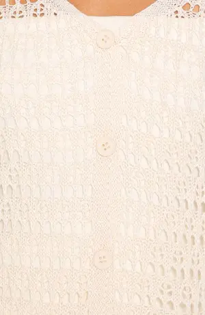 PETAL & PUP Lorelle Pointelle Cardigan