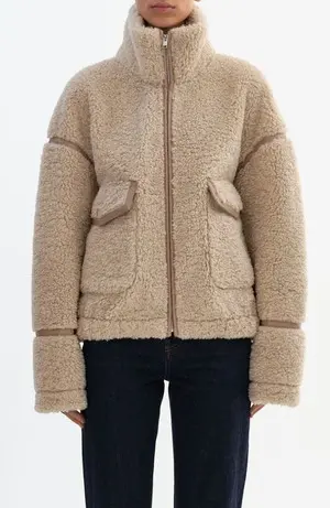 LAMARQUE Brenna |teddy Fleece Jacket - Beige