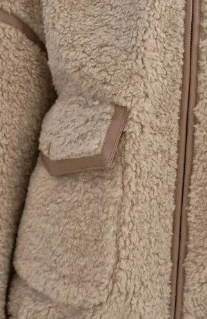 LAMARQUE Brenna |teddy Fleece Jacket - Beige