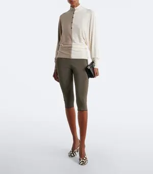 Jacquemus Paneled Silk-blend Sweater