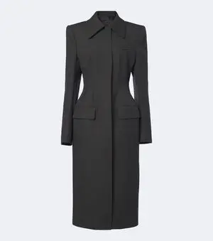 MUGLER Wool Coat - Grey