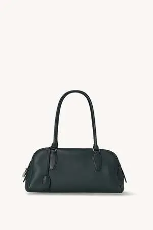 THE ROW E/w India Bag In Textured Calfskin - Dark Pine