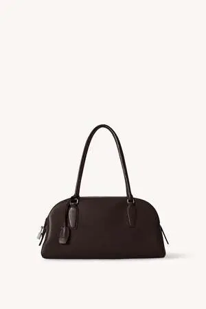 THE ROW E/w India Bag In Textured Calfskin - Deep Brown
