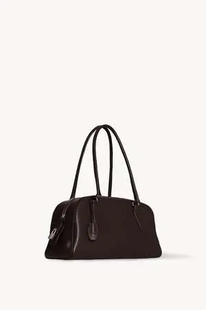 THE ROW E/w India Bag In Textured Calfskin - Deep Brown