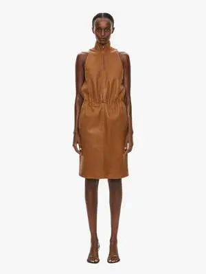 Christopher Esber Dannie Leather Zipped Dress