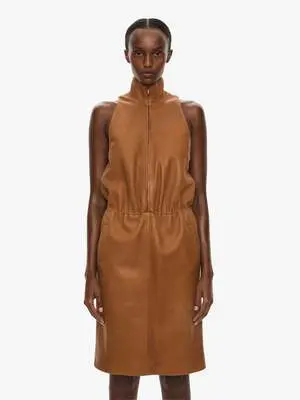 Christopher Esber Dannie Leather Zipped Dress