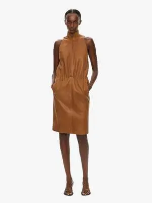 Christopher Esber Dannie Leather Zipped Dress
