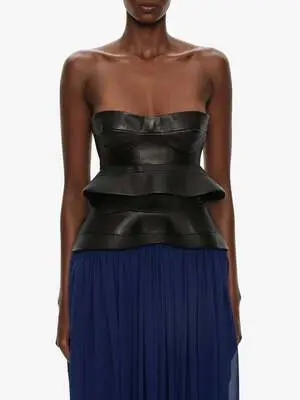Christopher Esber Bellona Moulded Leather Bodice