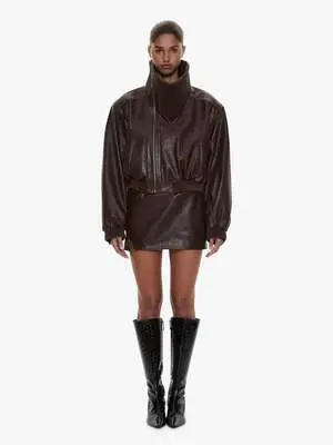 Christopher Esber Lunnet Leather Bomber Jacket