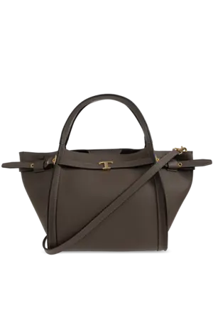 TOD'S Leather Bag ‘tim Small - Grey