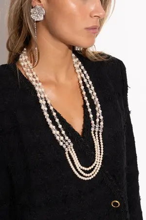 Alessandra Rich Pearl Necklace