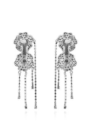Alessandra Rich Flower-shaped Clip-on Earrings