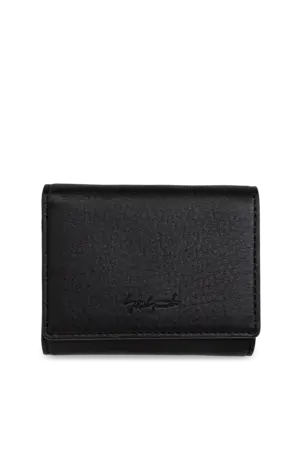 Yohji Yamamoto Leather Wallet From The Discord Collection - Black