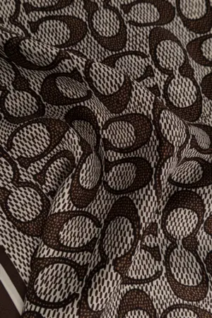 COACH Silk Scarf With Monogram