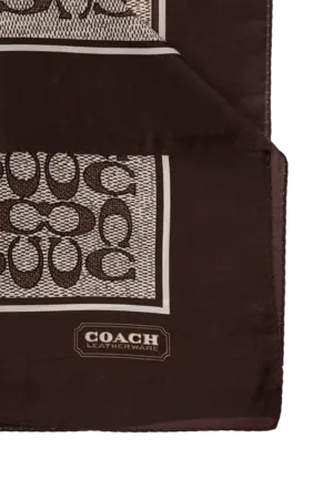 COACH Silk Scarf With Monogram