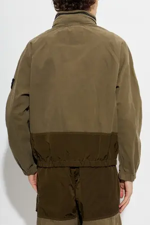Stone Island Jacket With Concealed Hood And Contrasting Details
