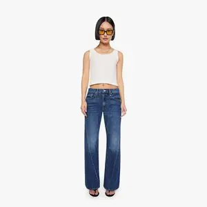 MOTHER The Lil' Bookie Twist Sneak Did You Bring Me Anything? Jeans - Blue