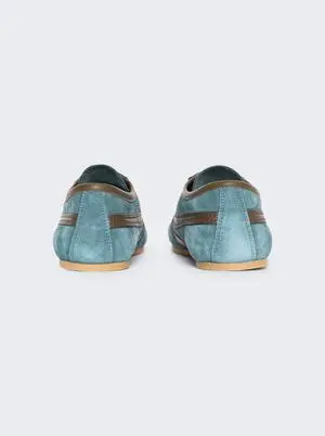 Dries Van Noten Suede Lace-up Sneakers - Turquoise