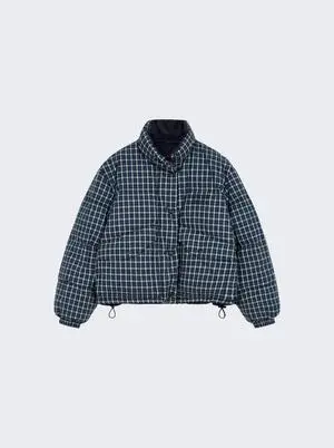 Miu Miu Reversible Bomber Jacket And White - Blue