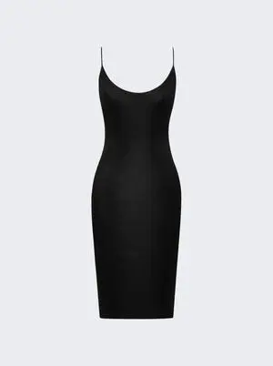 Saint Laurent Cassandre Open Back Dress