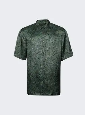Dries Van Noten Short Sleeve Viscose Shirt Mint