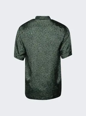 Dries Van Noten Short Sleeve Viscose Shirt Mint
