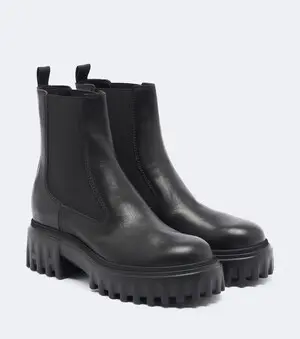Hogan H700 Leather Chelsea Boots