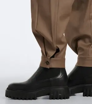Hogan H700 Leather Chelsea Boots