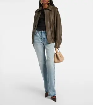 Saint Laurent Goya Crêpe Satin Slingback Pumps